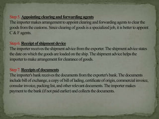 Import Export Procedure and Documentation | PPTX