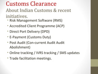 Import and Export procedures in India | PPT