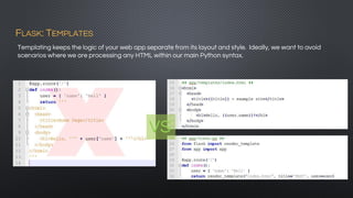 BUILDING MODERN PYTHON WEB FRAMEWORKS USING FLASK WITH NEIL GREY | PPT
