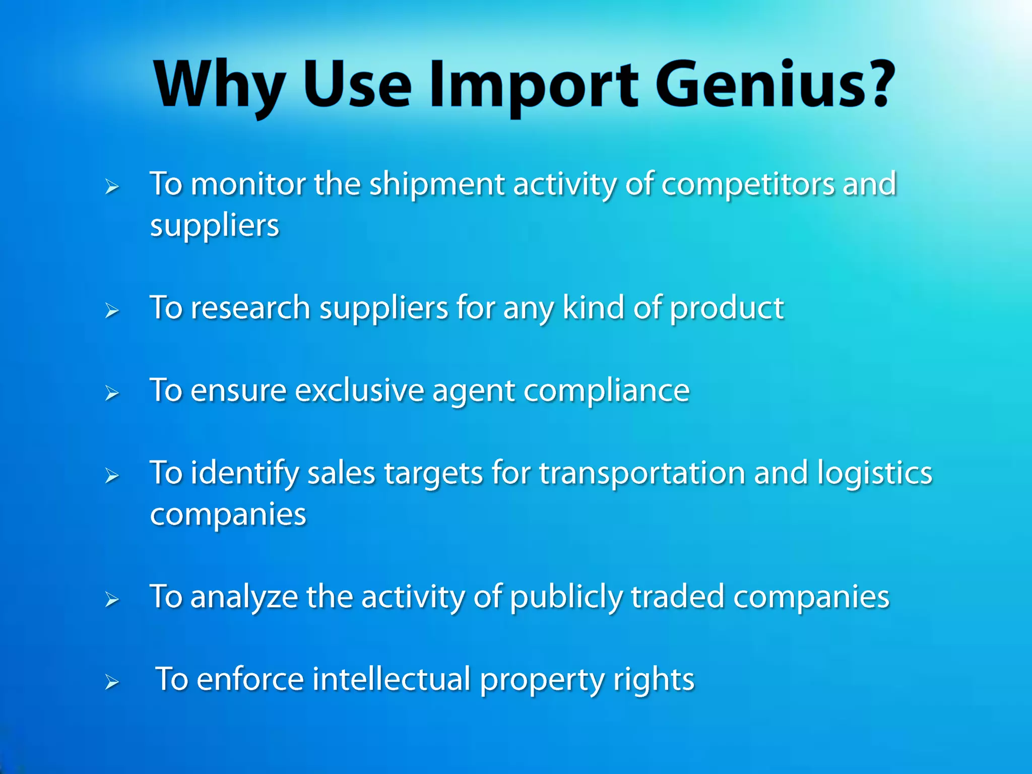Import Genius - Overview | PPT