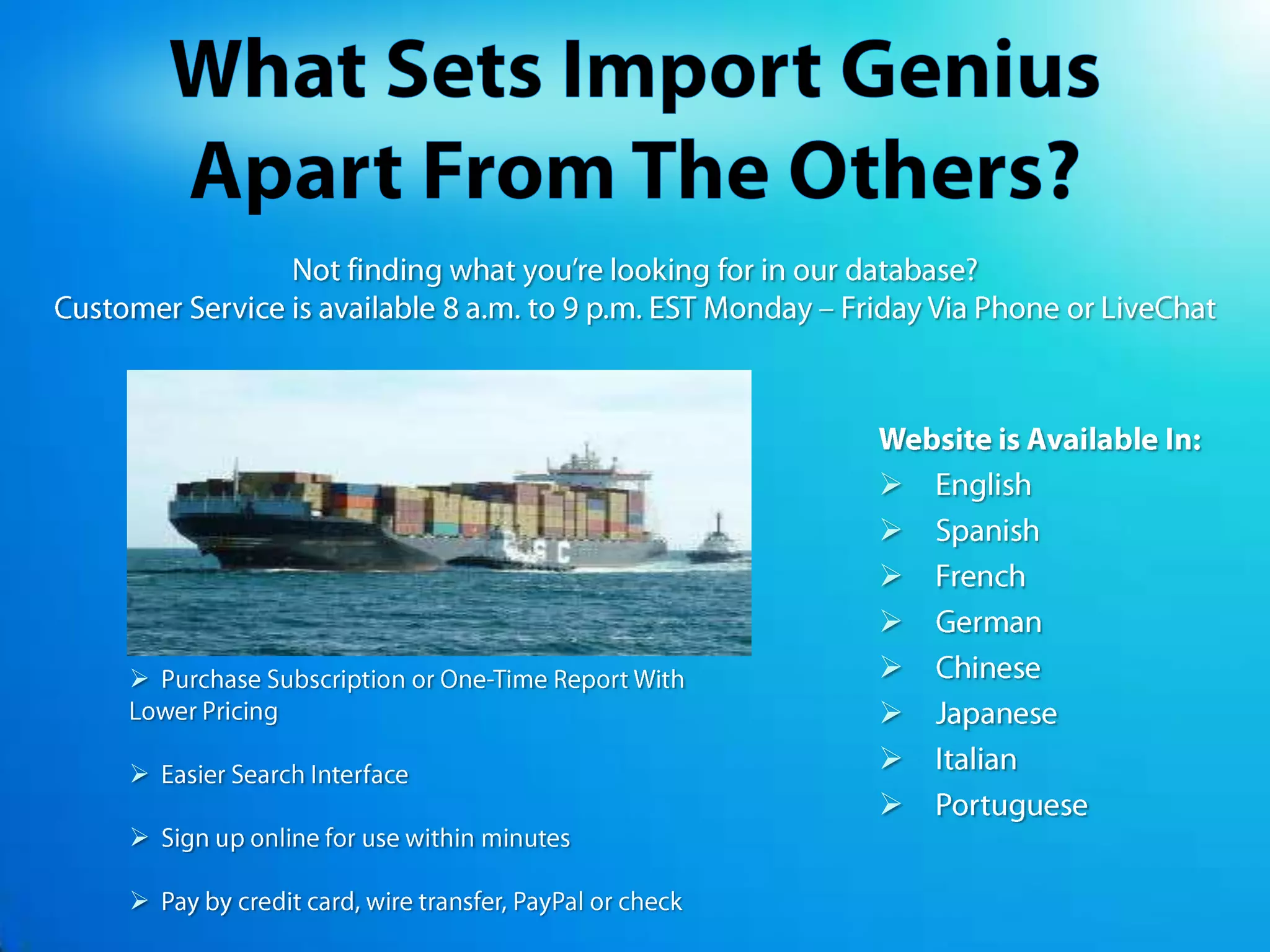 Import Genius - Overview | PPT