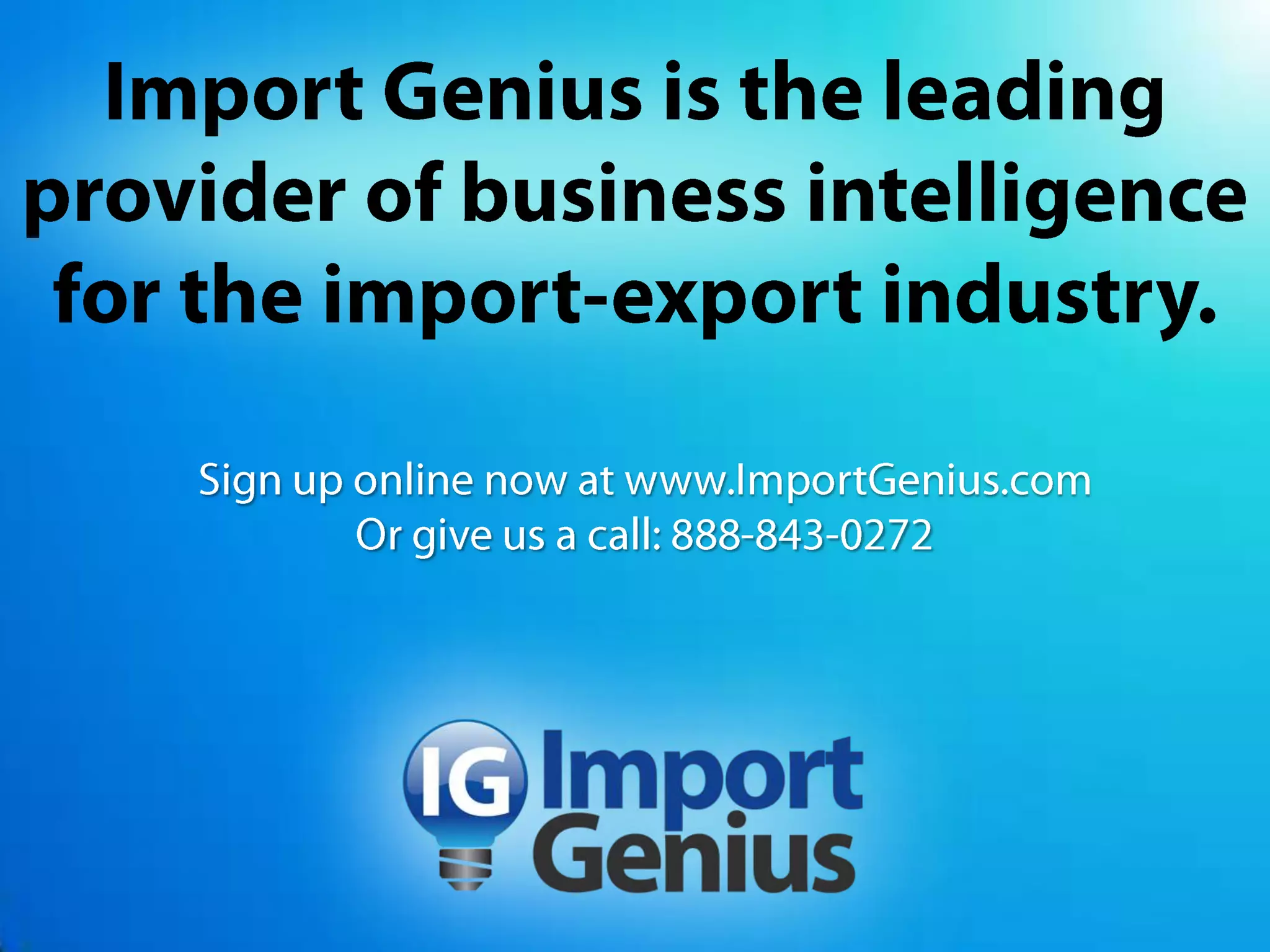 Import Genius - Overview | PPT