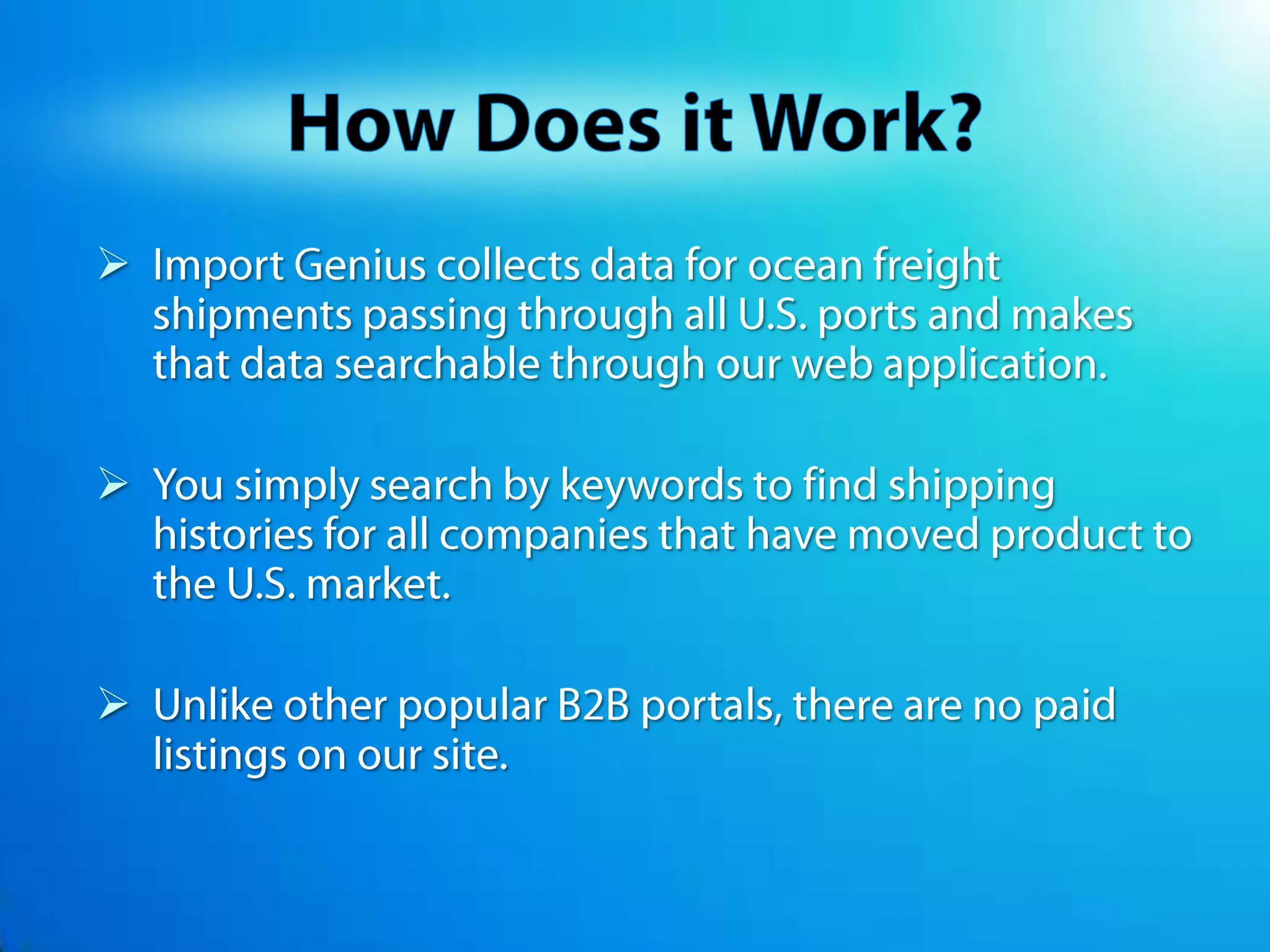 Import Genius - Overview | PPT