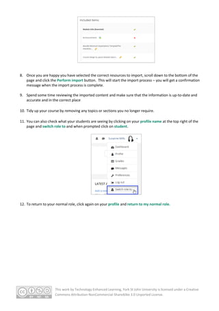 Importing content | PDF