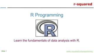 R Programming: Importing Data In R | PDF