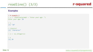R Programming: Importing Data In R | PDF