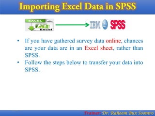 Importing excel (csv and dat) data in spss | PDF