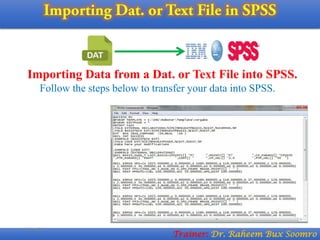 Importing excel (csv and dat) data in spss | PDF
