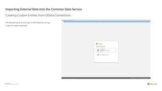 Importing External Data into the Common Data Service | PPT