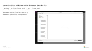 Importing External Data into the Common Data Service | PPT