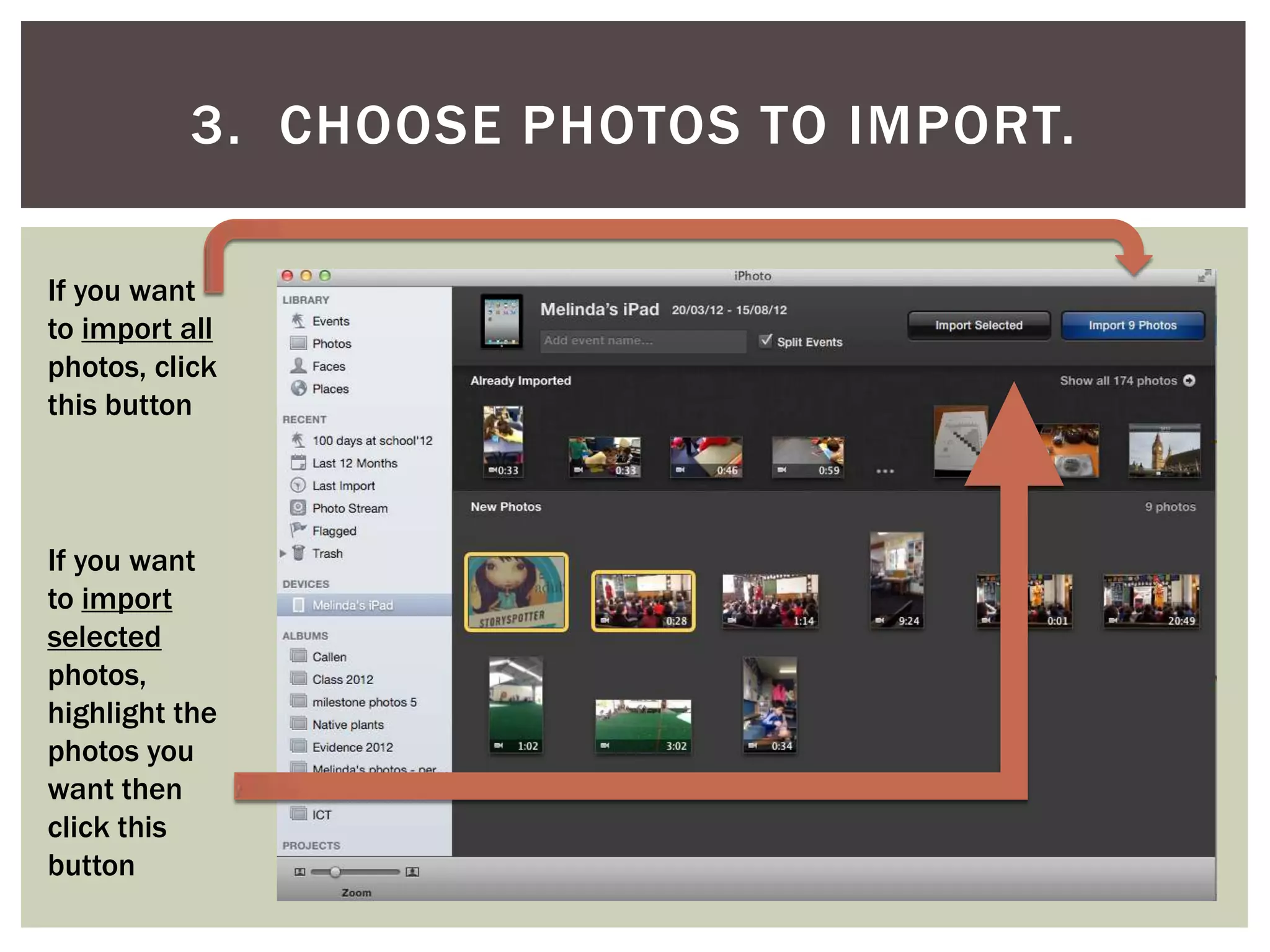 Importing from device | PPT
