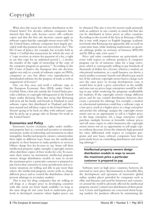 Importing Software and Copyright Law Computer Internet Lawyer | PDF ...