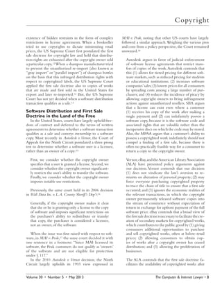 Importing Software and Copyright Law Computer Internet Lawyer | PDF ...