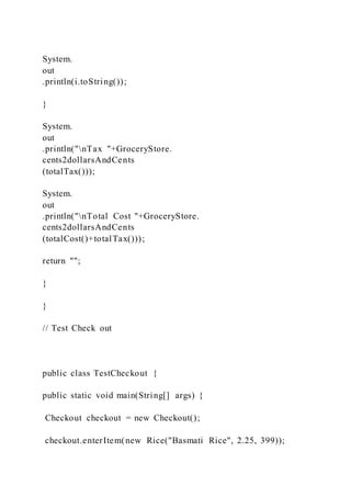 import java.util.ArrayList;public class Checkout{private.docx