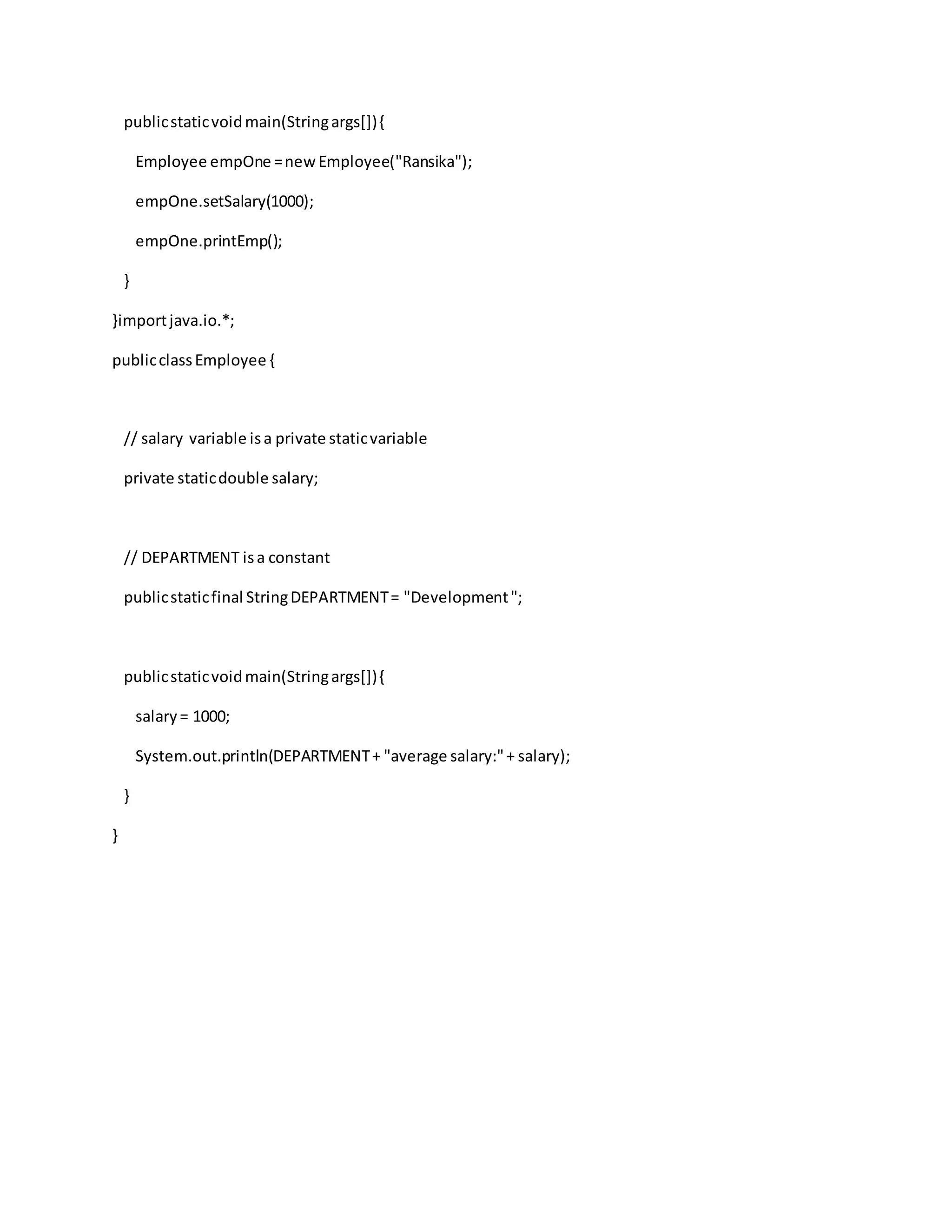 import java.io.-WPS Office.docx | Programming Languages | Computing