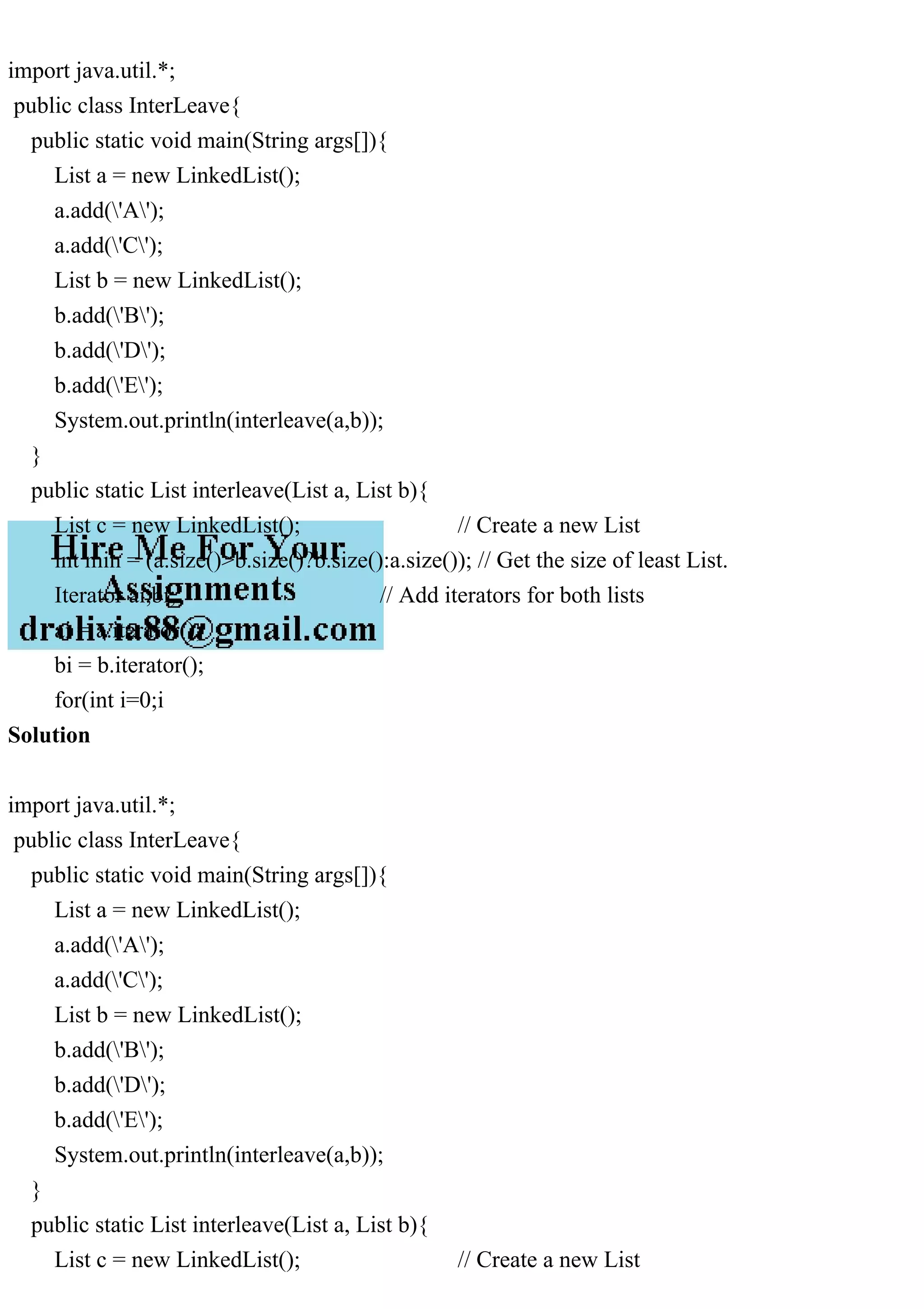 import java.util.; public class InterLeave{ public static vo.pdf