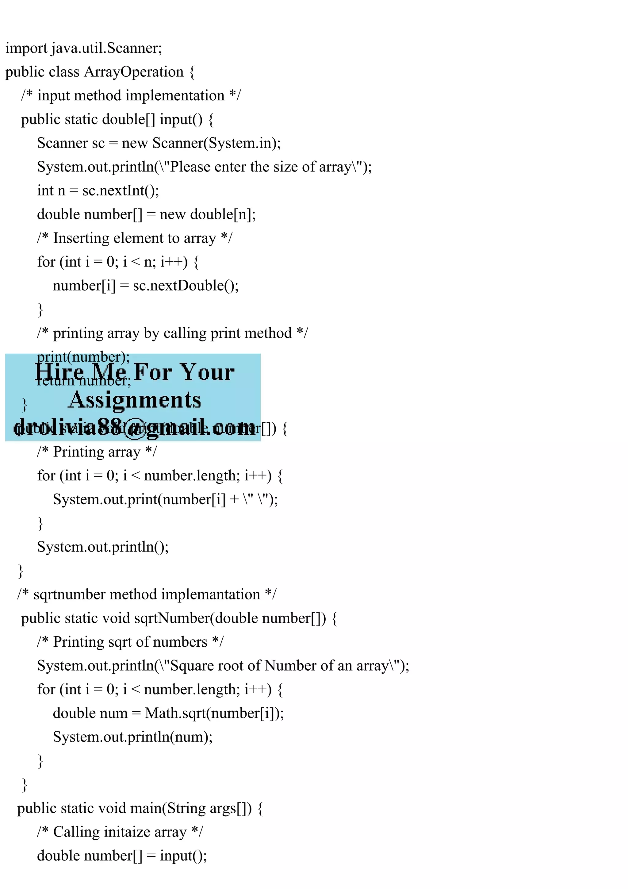 import java.util.Scanner;public class ArrayOperation { inp.pdf
