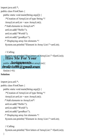 import java.util.;public class FirstChars { public static vo.pdf