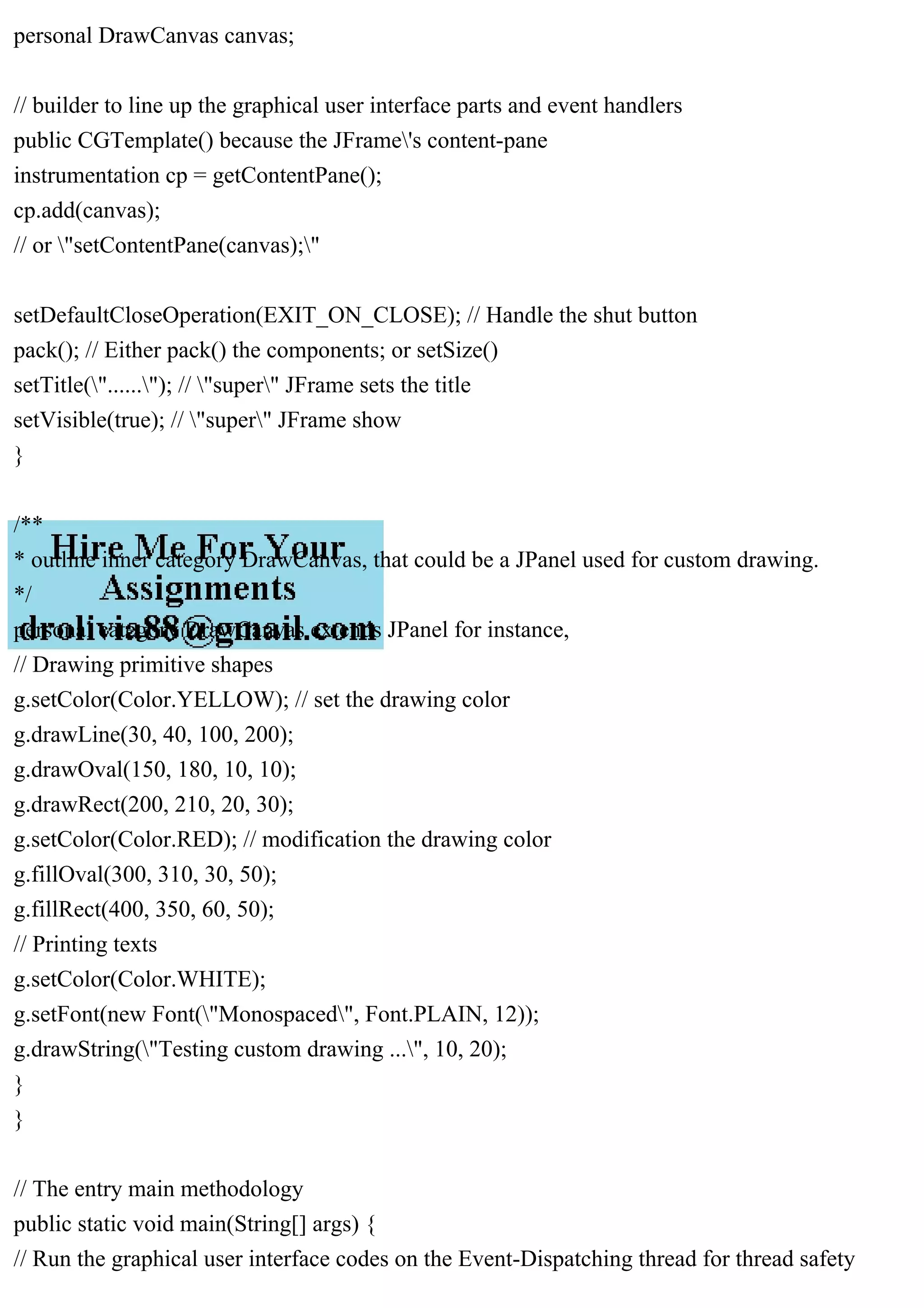Import Java Awt Victimisation Awts Graphics And Color Impo Pdf