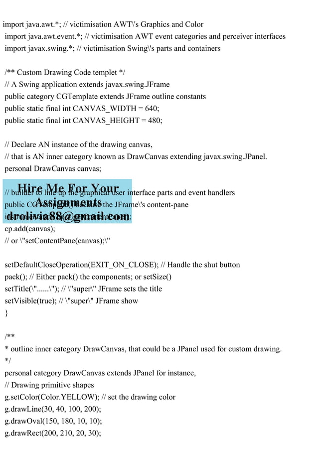 import java.awt.; victimisation AWTs Graphics and Color impo.pdf