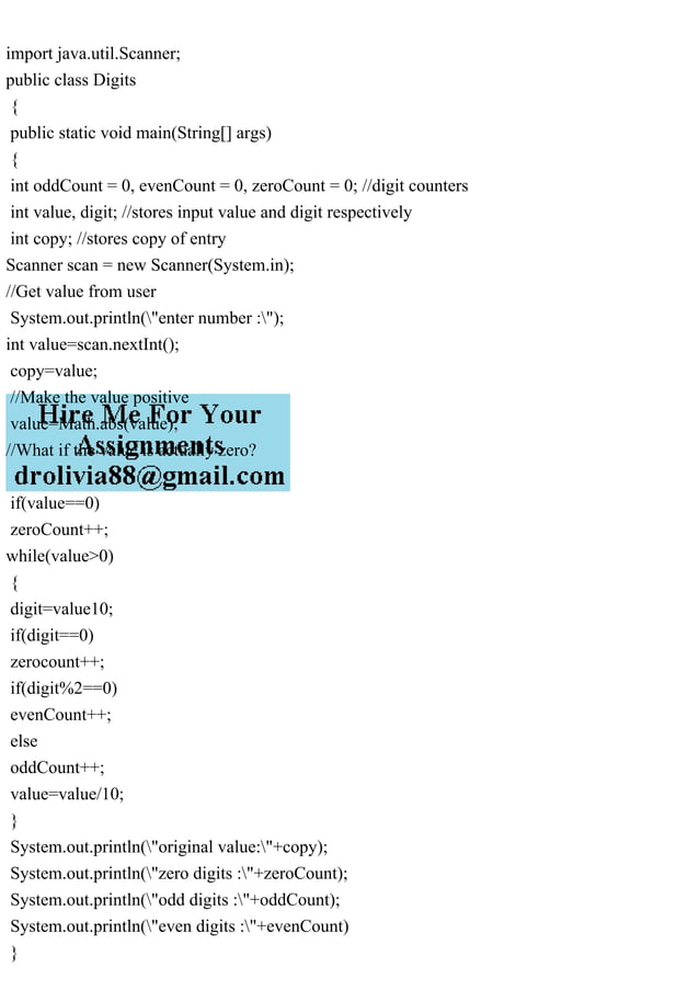 import java.util.Scanner;public class Digits { public static v.pdf | Programming Languages ...