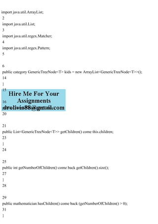 import java.util.ArrayList; 2 import java.util.List; 3 impor.pdf