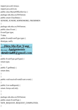 import java.util.Arrays;import java.util.List;public class Bursa.pdf