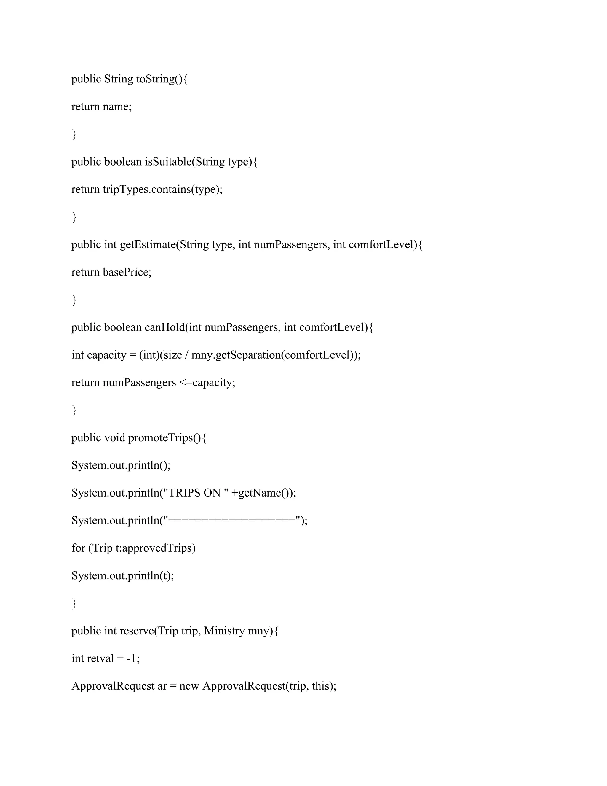 Import Java Util Arraylist Public Class Bus { Private String Na Pdf
