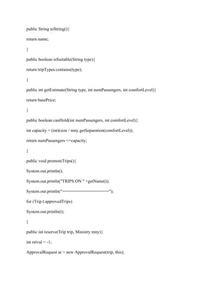 import java-util-ArrayList- public class Bus { private String na.pdf