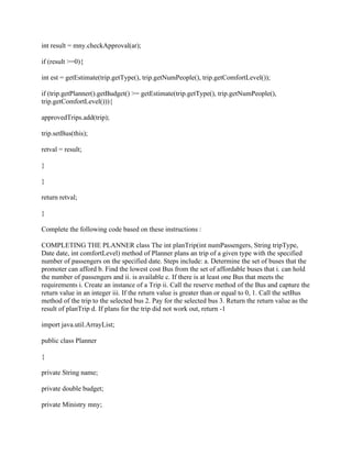 import java-util-ArrayList- public class Bus { private String na.pdf