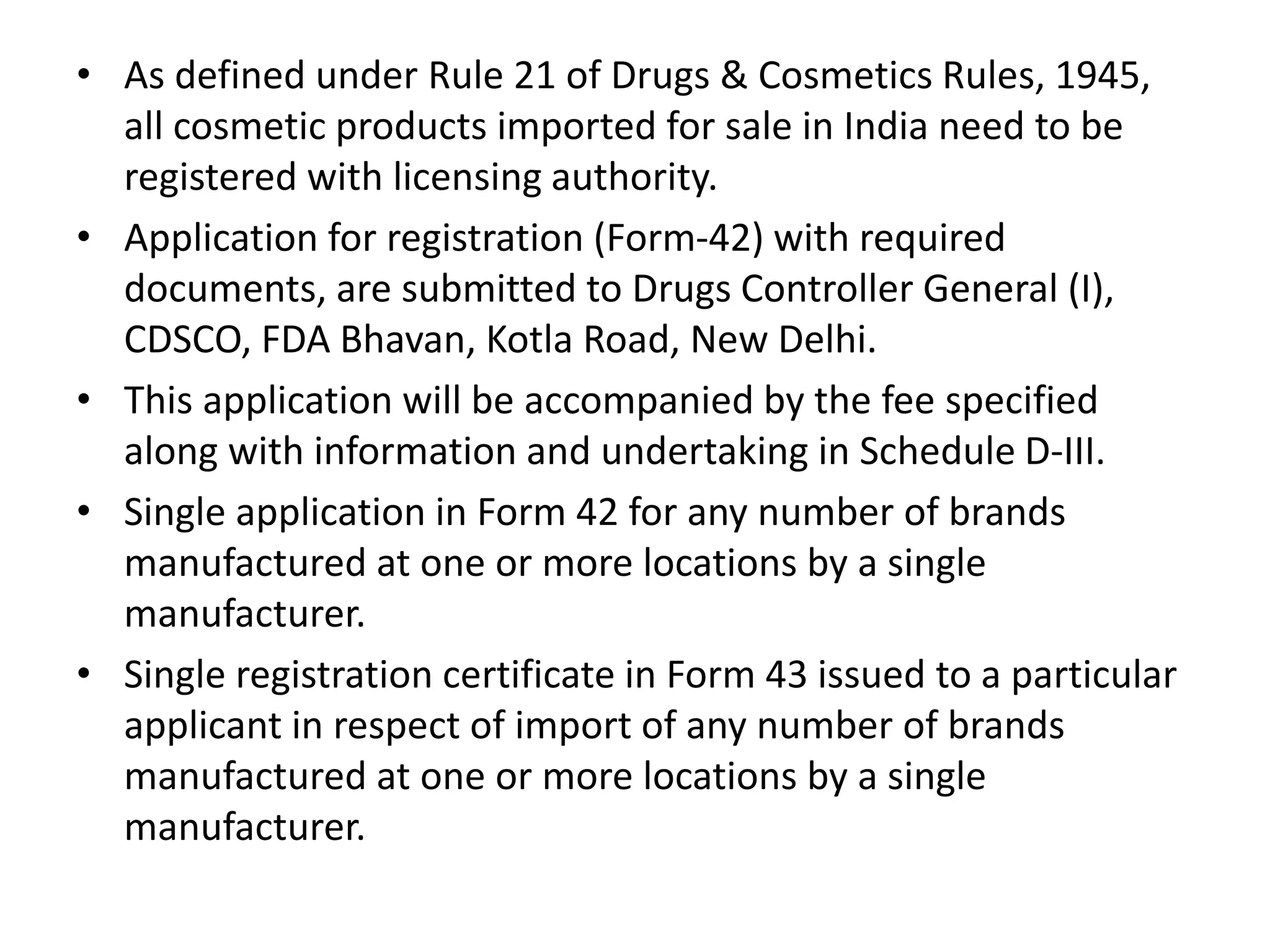 Import of cosmetics | PPTX
