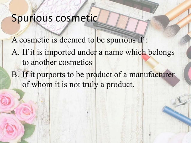 Import of cosmetics regulatory requirements | PPTX | Skin and ...