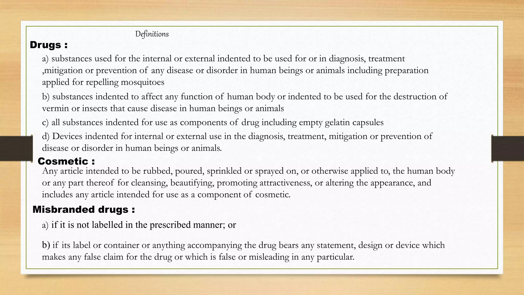 Import of drugs and cosmetic | PPTX