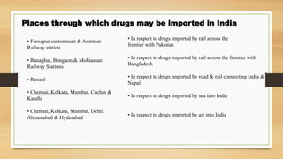 Import of drugs and cosmetic | PPTX