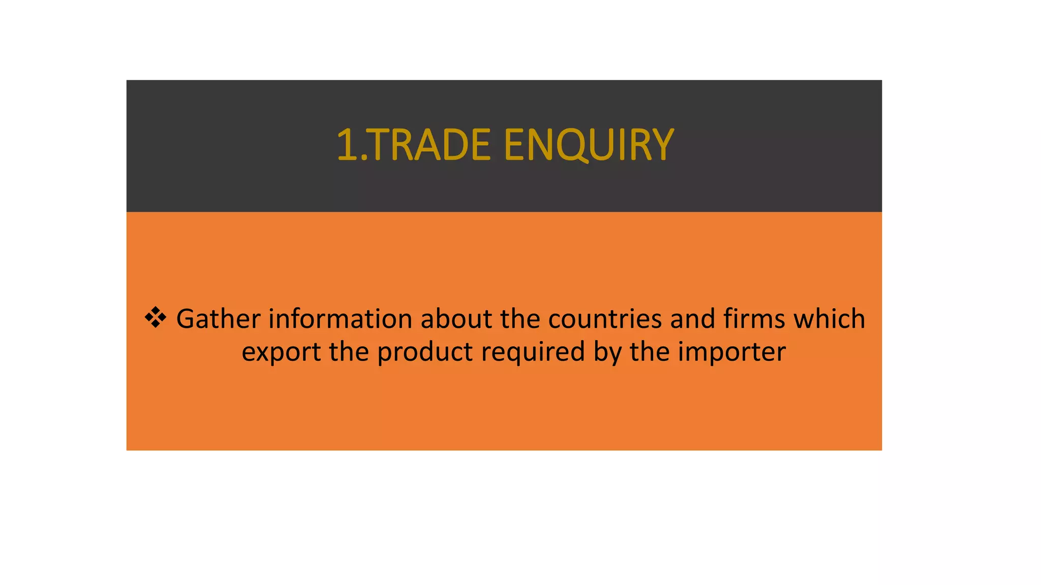 Import procedure | PPT