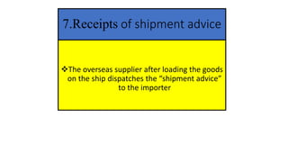 Import procedure | PPT
