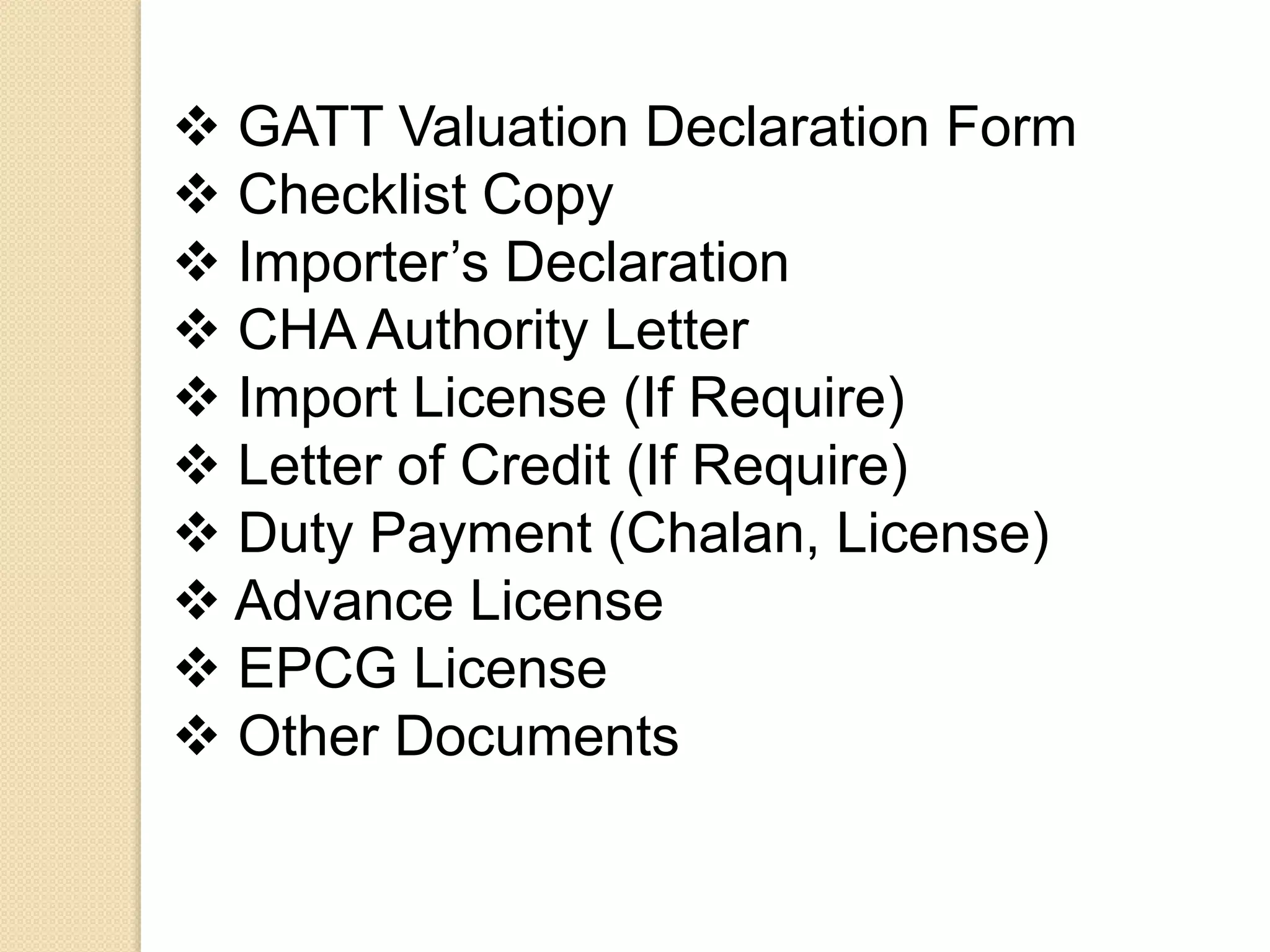 Import procedure | PPTX