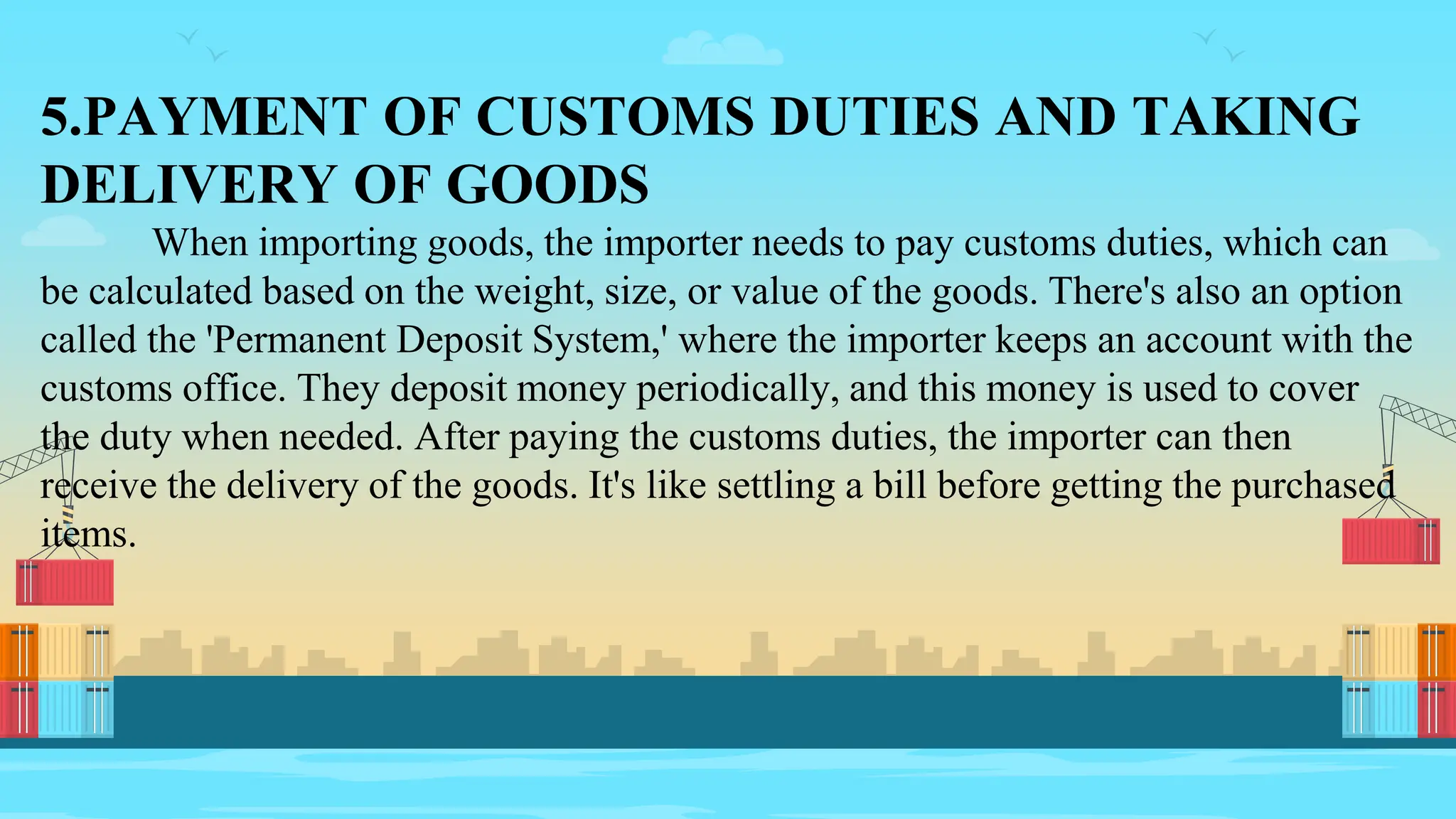 presentation on import procedure. Power point presentation point | PPTX
