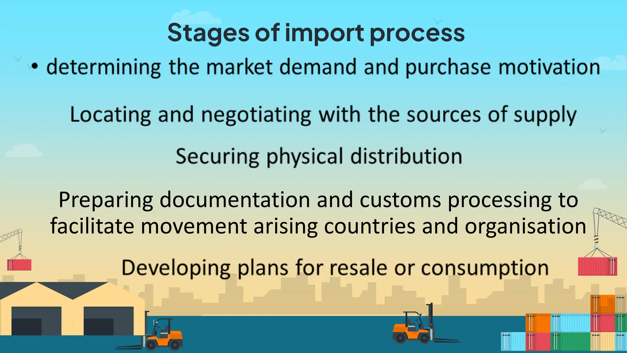 presentation on import procedure. Power point presentation point | PPTX