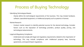 Buying of Technology & Import Procedure in India.pptx