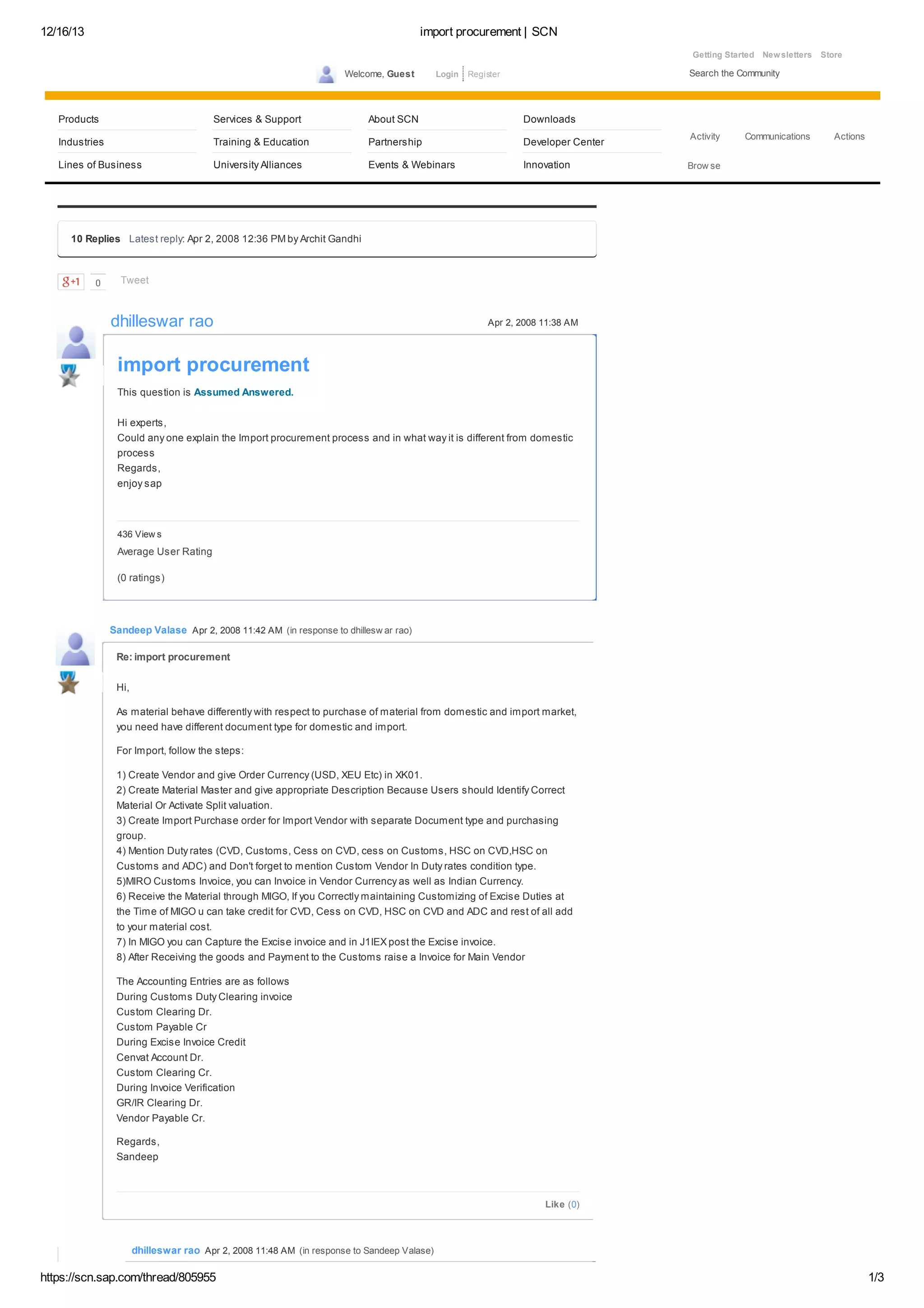 Import procurement process | PDF