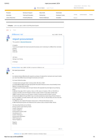Import procurement process | PDF
