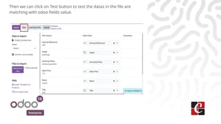 Import Product Images in Odoo 18 - Odoo Slides | PPTX
