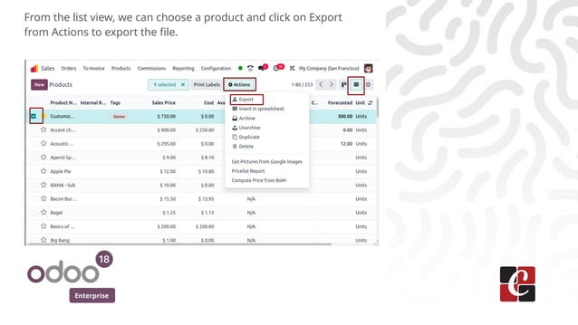 Import Product Images in Odoo 18 - Odoo Slides | PPT