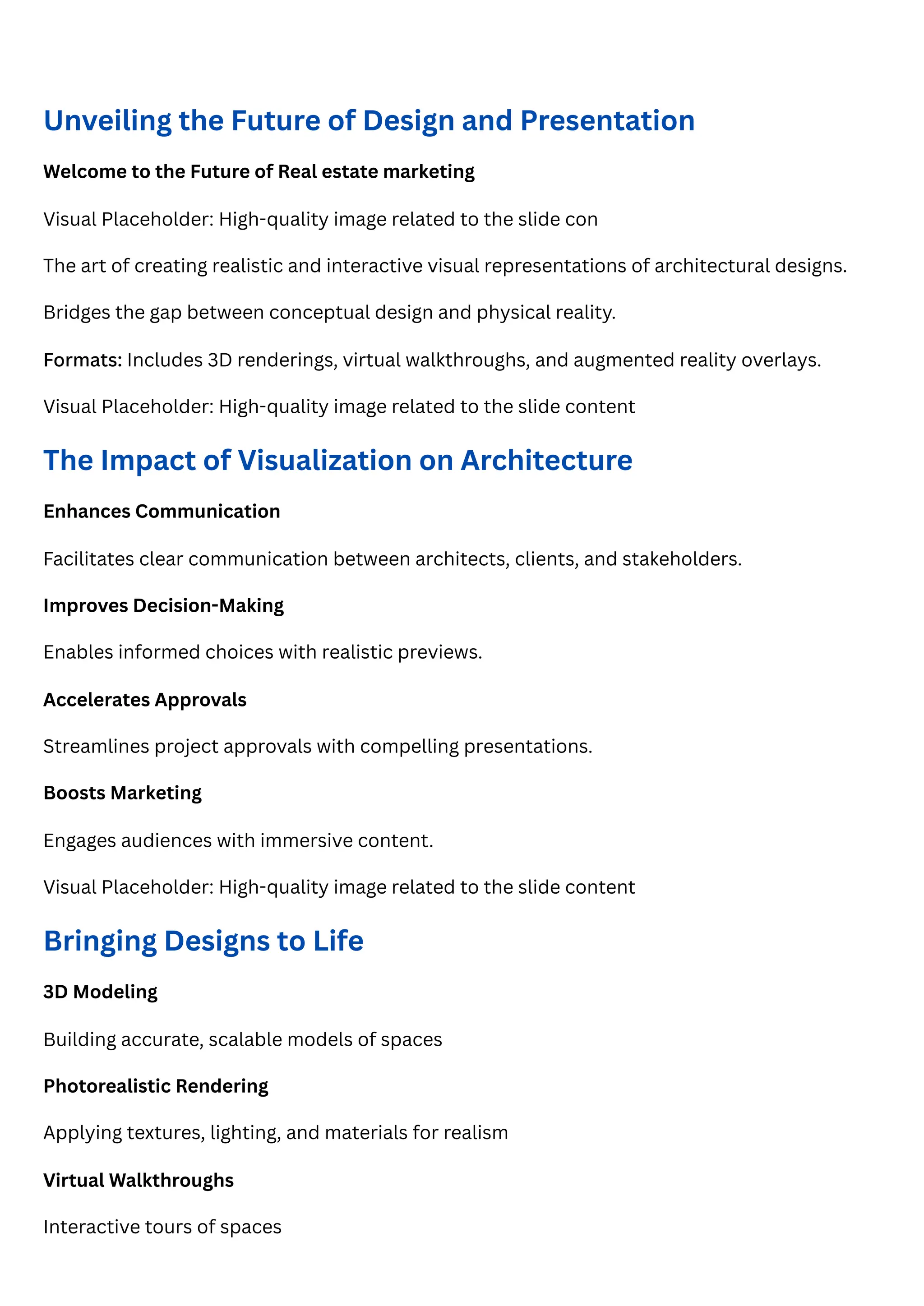 Architectural Visualization: Bridging Concept and Reality | PDF