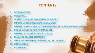 IMPORTS OF DRUGS .pptx