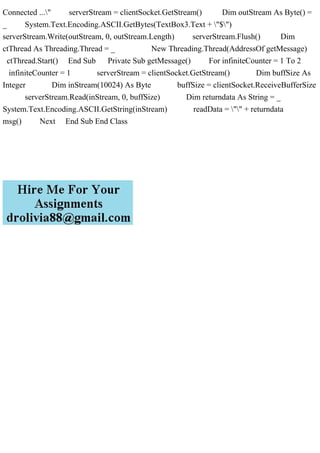 Imports System.Net.Sockets Imports System.Text Public Class Form1 .pdf