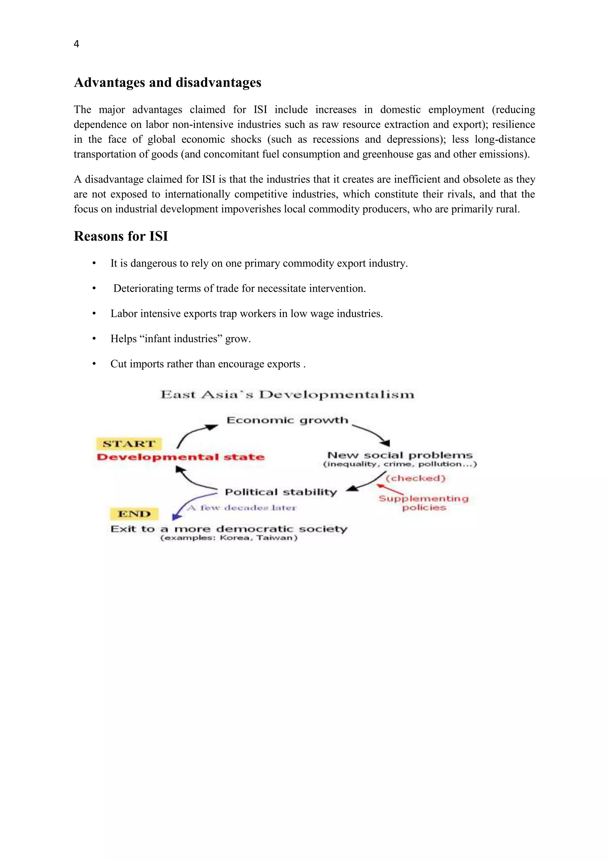 Report on Import substitution industrialization | DOCX