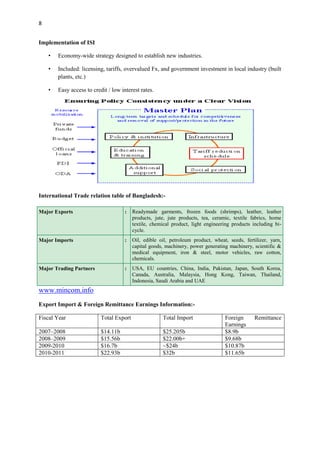 Report on Import substitution industrialization | PDF