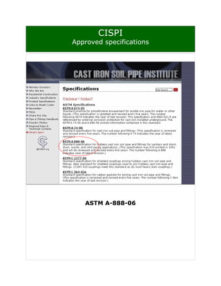 Import Vs Domestic Cast Iron Pipe & Fitting | PDF